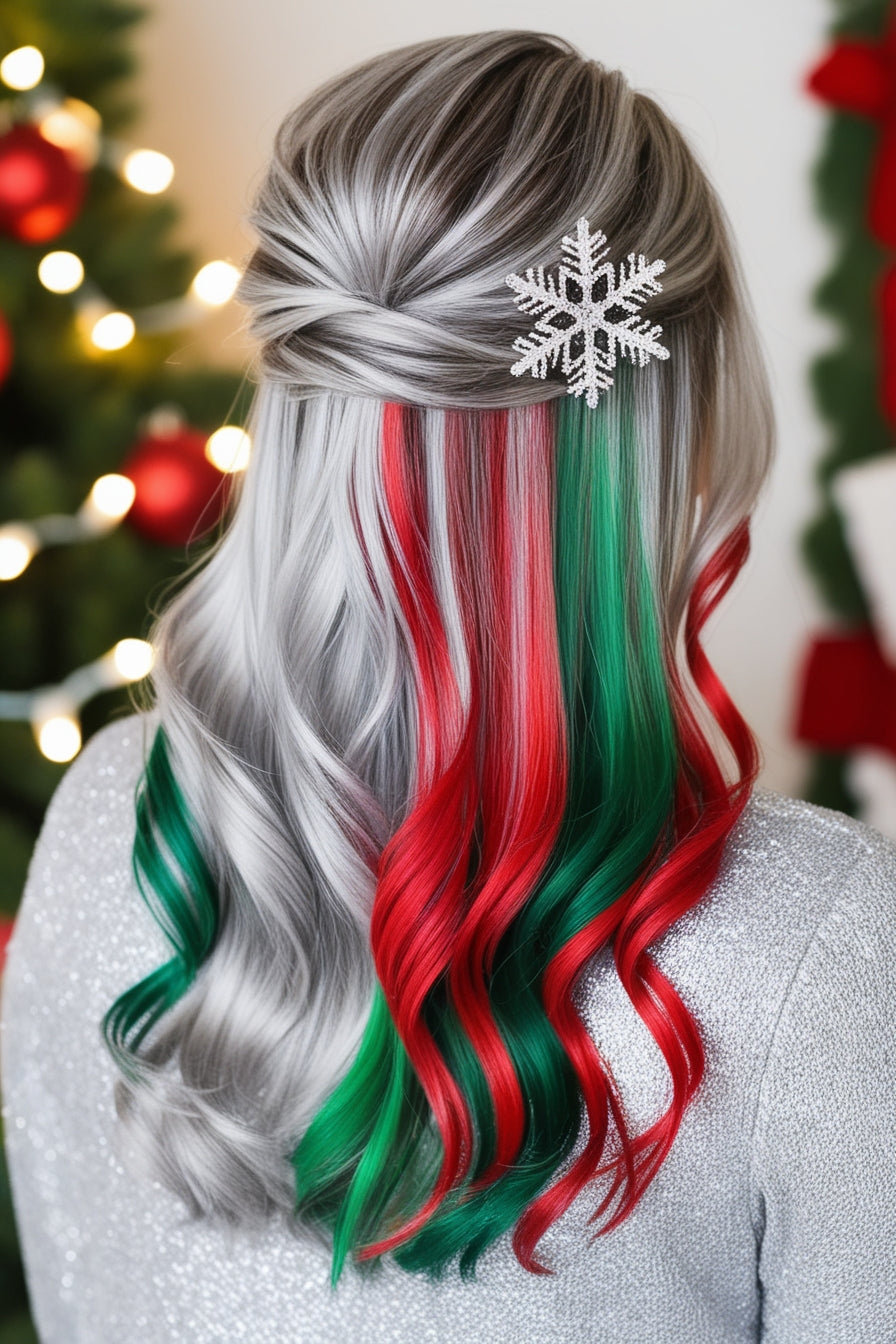 Green and Red Hair Tones: Vibrant Colors for the Christmas Season ...