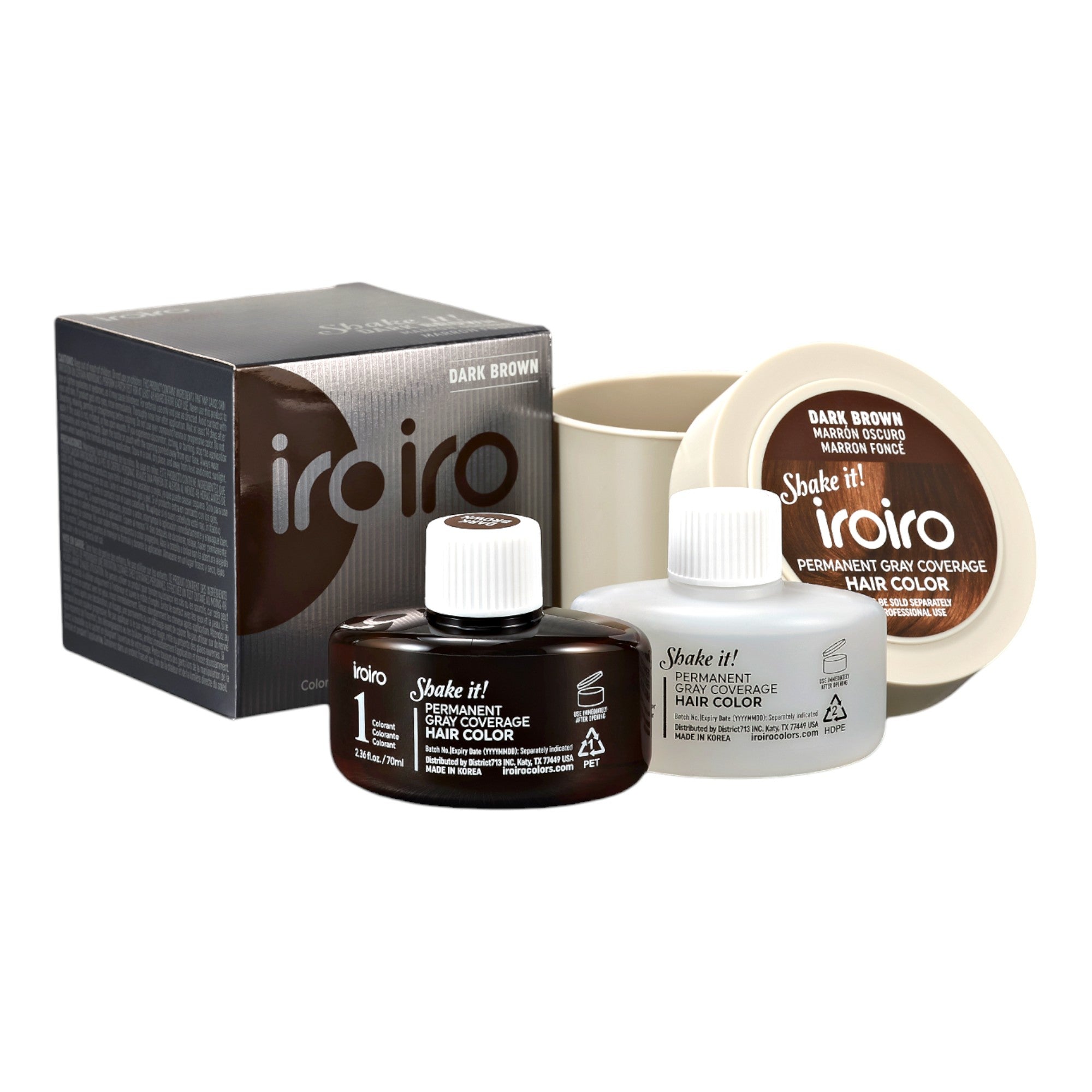 Iroiro Dark Brown Permanent Gray Coverage Hair Color – iroirocolors.com