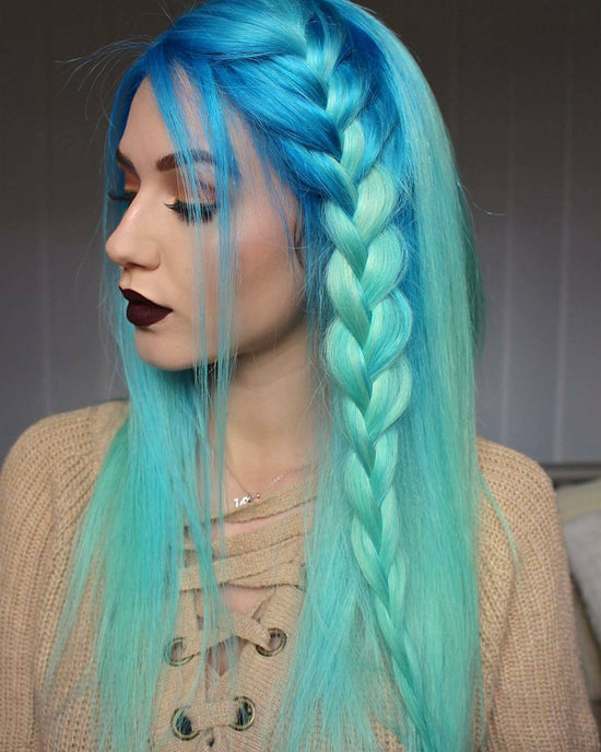 Iroiro 340 UV Reactive Blue Neon Vegan Cruelty-Free Semi-Permanent Hai ...