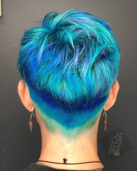 Iroiro 340 UV Reactive Blue Neon Vegan Cruelty-Free Semi-Permanent Hai ...